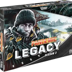 Pandemic Legacy Season 2 Board Game (Black) - Fight to Save Humanity from Plague! Cooperative Strategy Game for Kids and Adults, Ages 13+, 2-4 Players, 60 Minute Playtime, Made by Z-Man Games