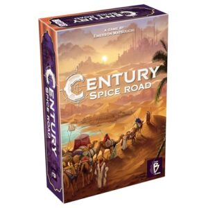 century spice road board game | strategy/ exploration/ family board game | ages 8 + | 2 to 4 players | average playtime 30-45 minutes | made by plan b games,multi-colored,40000enpbg