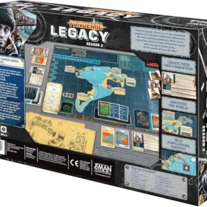 Pandemic Legacy Season 2 Board Game (Black) - Fight to Save Humanity from Plague! Cooperative Strategy Game for Kids and Adults, Ages 13+, 2-4 Players, 60 Minute Playtime, Made by Z-Man Games