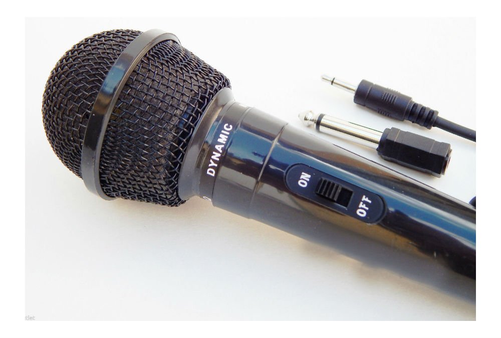 Dynamic Microphone Mic w/Extra Adapter Karaoke Systems & Computers 3.5mm & 6.3mm