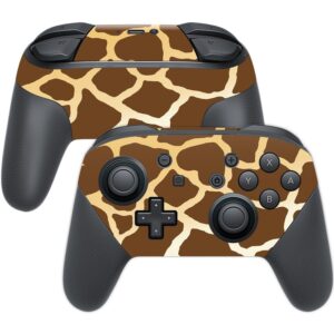 mightyskins skin compatible with nintendo switch pro controller - giraffe | protective, durable, and unique vinyl decal wrap cover | easy to apply, remove, and change styles | made in the usa