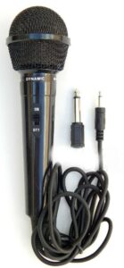 dynamic microphone mic w/extra adapter karaoke systems & computers 3.5mm & 6.3mm