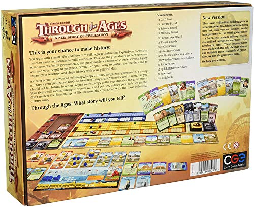 Czech Games Through The Ages by CGE Edition, Strategy Board Game