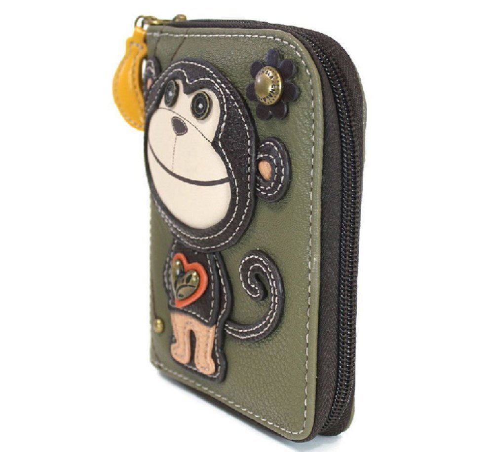 Chala Monkey Zip-Around Wristlet Wallet