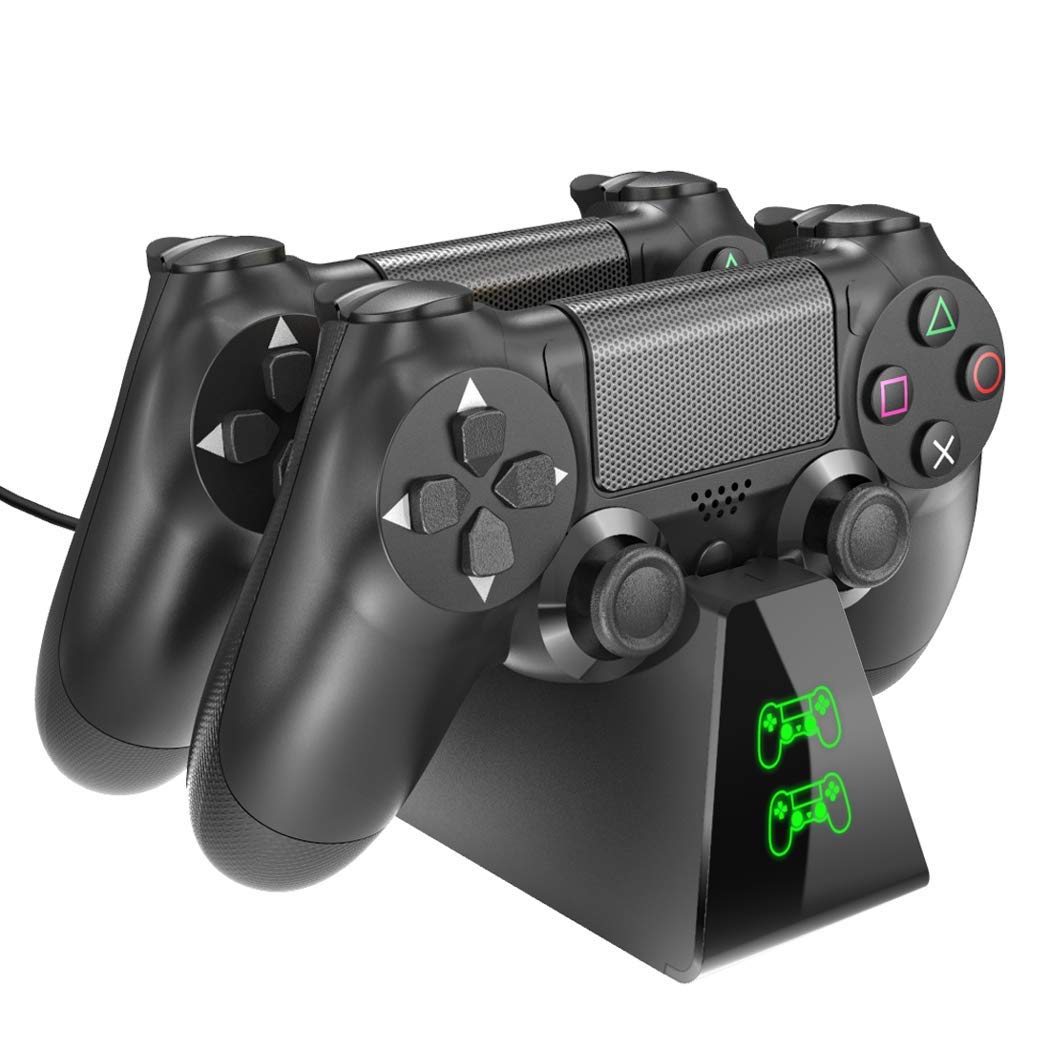 PS4 Controller Charger, DOBE Controller Charging Dock Station with LED Light Indicators Compatible with PS4/PS4 Slim/PS4 Pro Controller