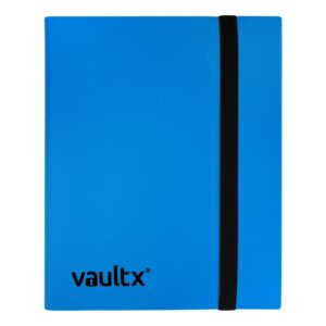 vault x binder - 4 pocket trading card album folder - 160 side loading pocket binder for tcg (black)