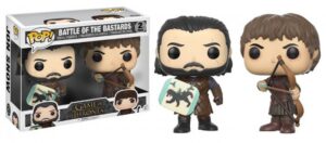 funko pop! game of thrones - jon snow & ramsay bolton, battle of the bastards 2 pack collectible figure