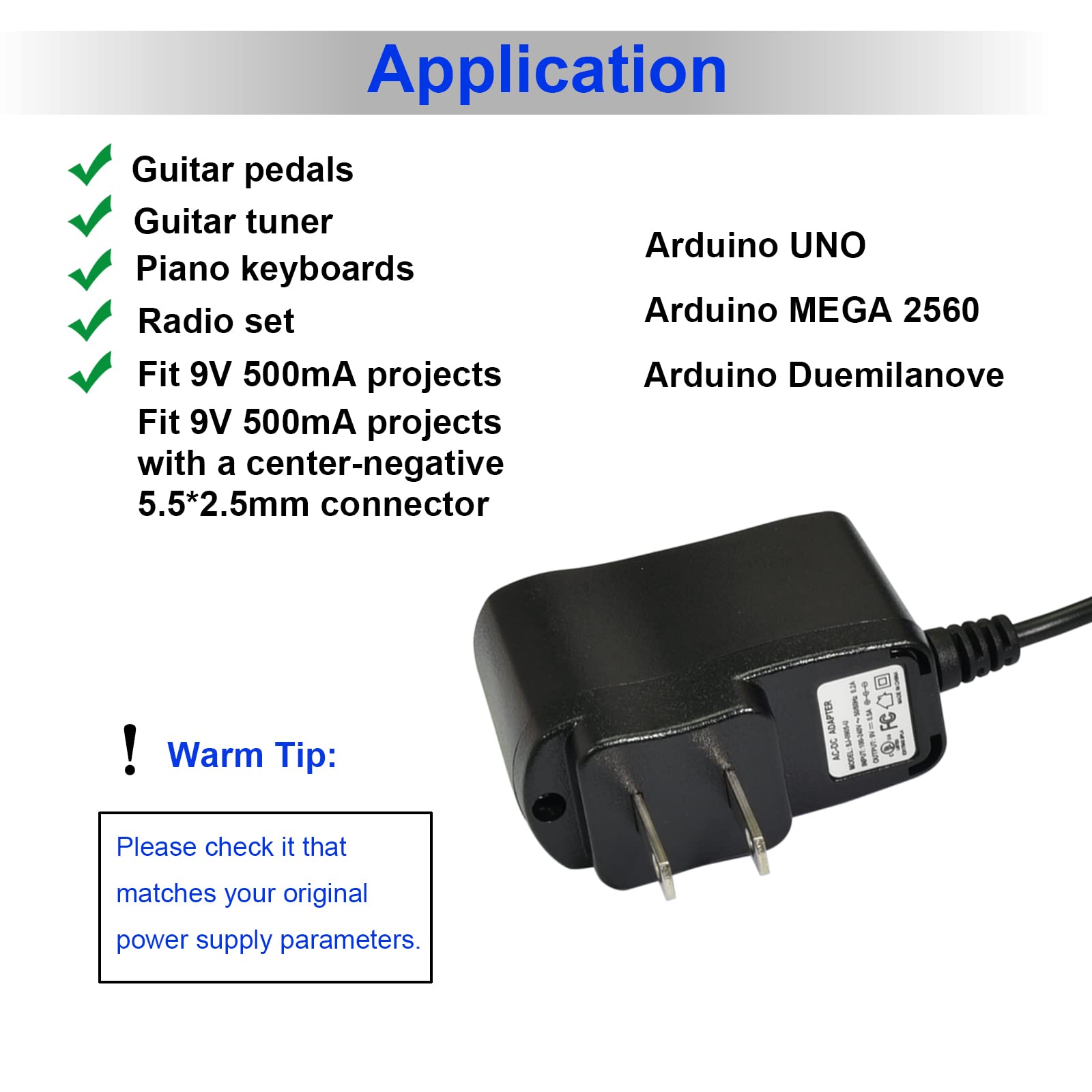 9v Power Supply for Guitar Pedals