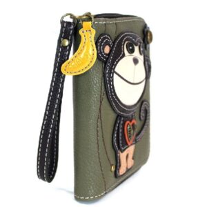 Chala Monkey Zip-Around Wristlet Wallet