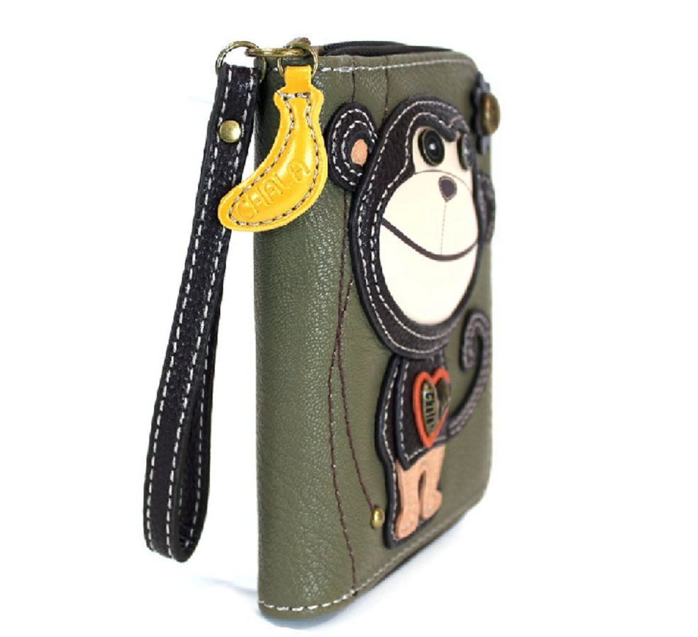 Chala Monkey Zip-Around Wristlet Wallet