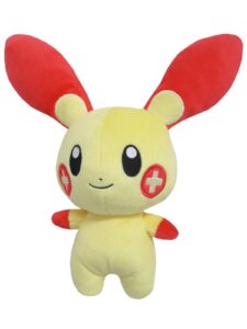 sanei pokemon all star series - pp69 - plusle stuffed plush, 6.5"