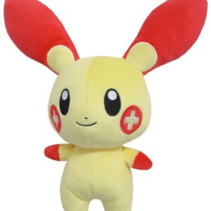 Sanei Pokemon All Star Series - PP69 - Plusle Stuffed Plush, 6.5"