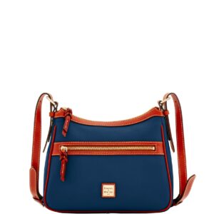 dooney & bourke handbag, pebble grain piper crossbody - blue