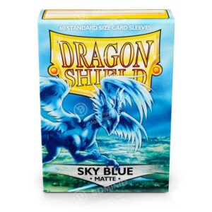 Arcane Tinmen ApS Dragon Shield Japanese Size Sleeves – Matte Sky Blue 60CT - Card Sleeves Smooth & Tough - Compatible with Pokemon, Yugioh, & More– TCG, OCG,ART11119