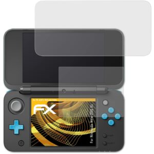 atFoliX Screen Protector compatible with Nintendo New 2DS XL Screen Protection Film, anti-reflective and shock-absorbing FX Protector Film (Set of 3)