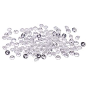 bit.fly 4.2mm 10000pcs crystal acrylic diamond vase fillers for table scatter wedding event party decoration diy arts & crafts ice rock treasure gems - transparent