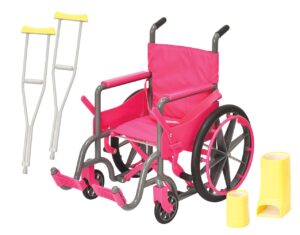 kindred hearts dolls 18" wheel-chair & accessories (amazon exclusive)