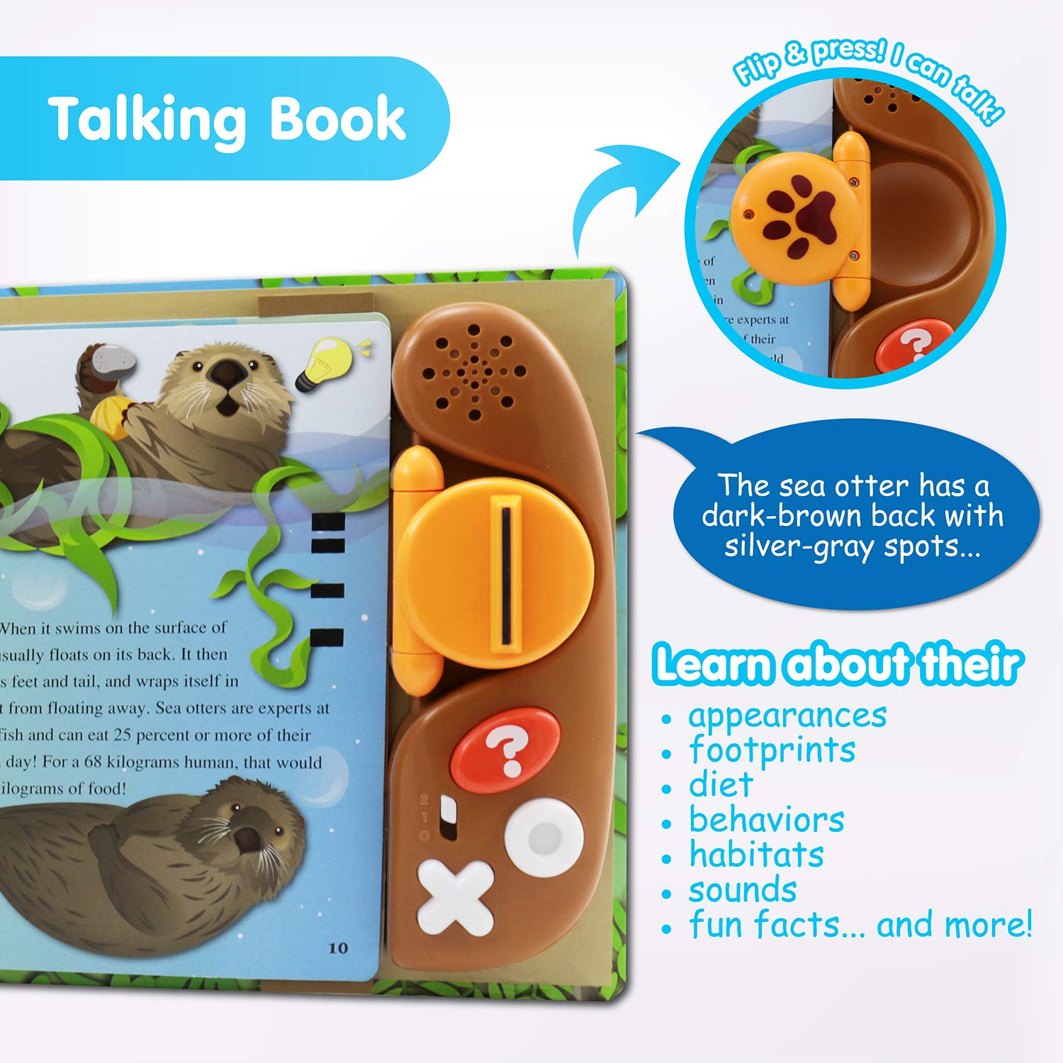 BEST LEARNING Book Reader Animal Kingdom - Educational Talking Sound Toy to Learn Animals with Quiz Games for Kids Ages 3 to 8 Years Old | Ideal 3-5 Boy or Girl Christmas and Birthday Gift