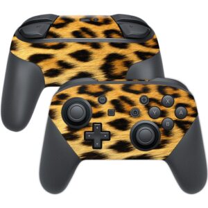 mightyskins skin compatible with nintendo switch pro controller - cheetah | protective, durable, and unique vinyl decal wrap cover | easy to apply, remove, and change styles | made in the usa