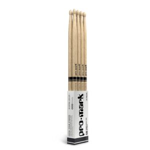 promark classic attack 5b shira kashi oak drumsticks, oval wood tip, buy 3 pairs get 1 free