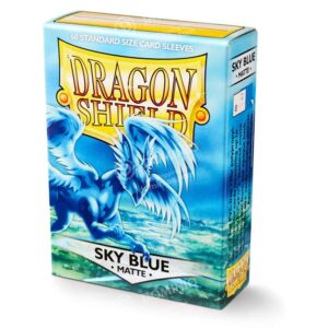 Arcane Tinmen ApS Dragon Shield Japanese Size Sleeves – Matte Sky Blue 60CT - Card Sleeves Smooth & Tough - Compatible with Pokemon, Yugioh, & More– TCG, OCG,ART11119