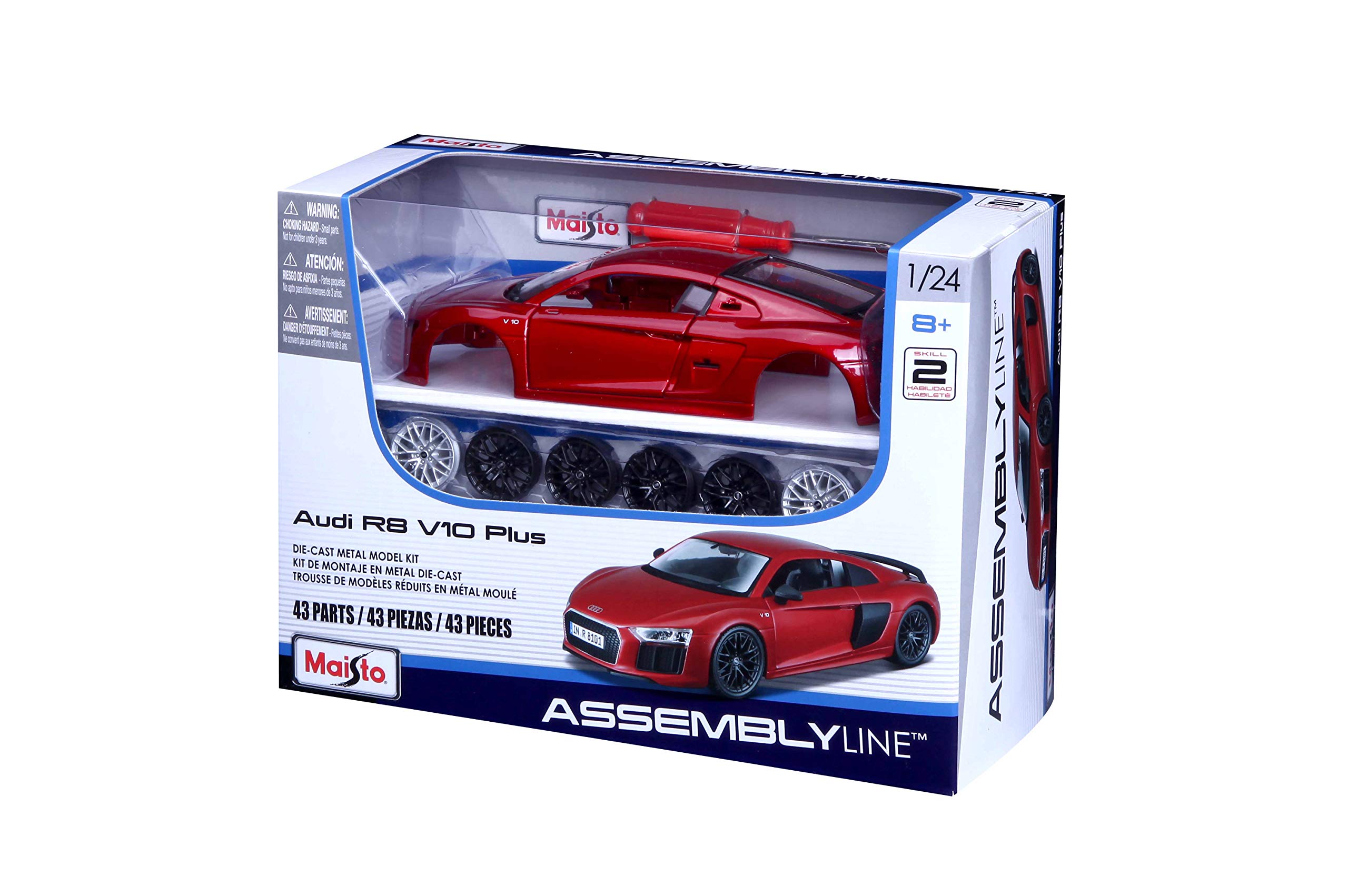 Maisto 1: 24 Assembly Line Audi R8 V10 Plus (Colors May Vary) (39510)