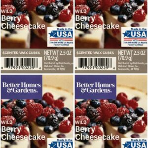 Better Homes and Gardens Wild Berry Cheesecake Wax Cubes - 4-Pack