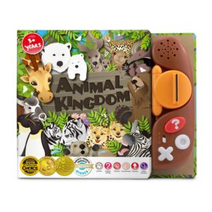 best learning book reader animal kingdom - educational talking sound toy to learn animals with quiz games for kids ages 3 to 8 years old | ideal 3-5 boy or girl christmas and birthday gift