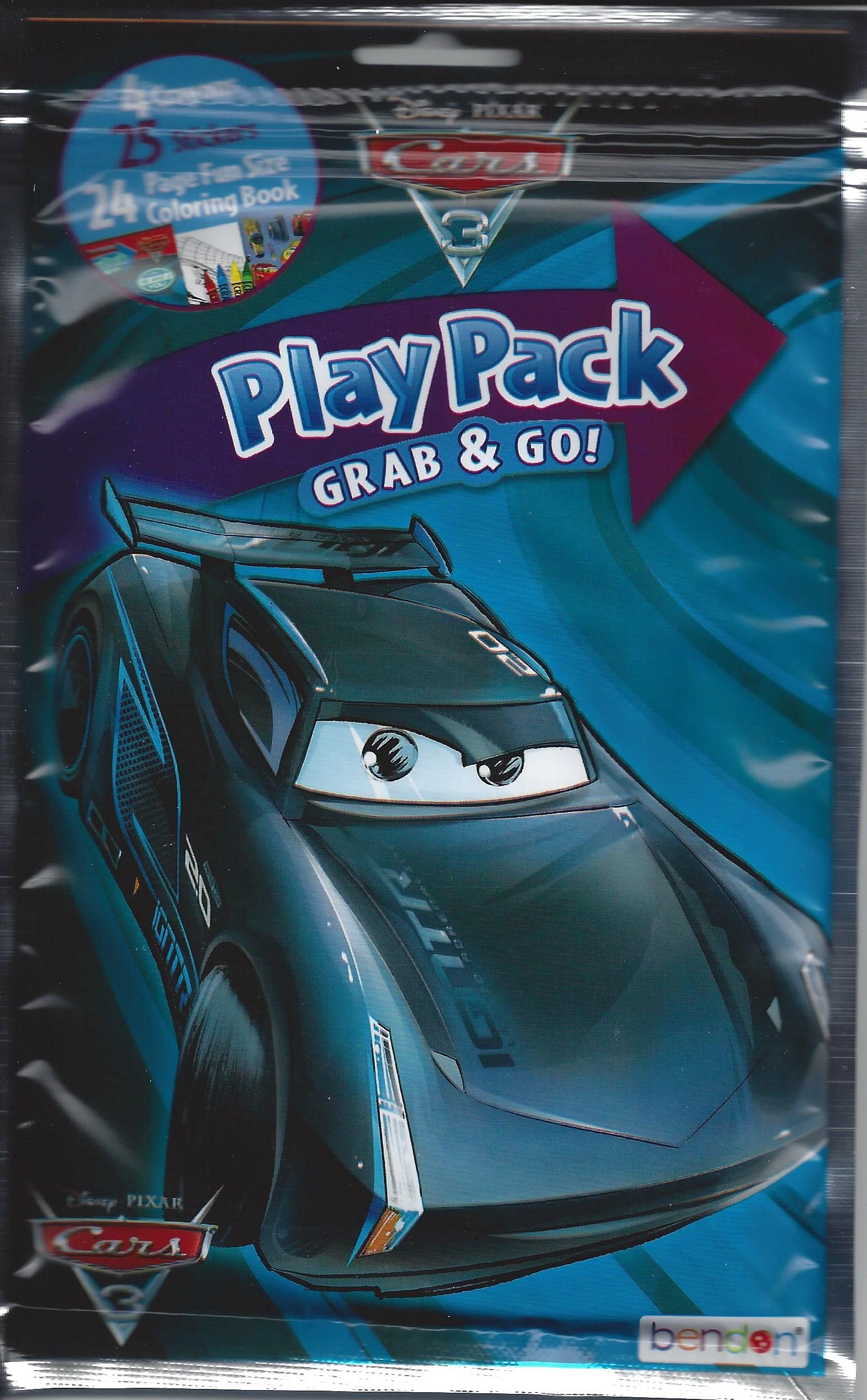 Disney Cars 3 Grab n Go Play Packs Bundle (12 Pack) Party Favors and 12 "Thank you" Cards