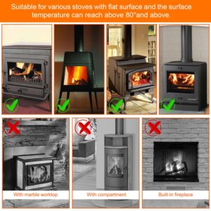 VODA New Designed 3 Blades Heat Powered Stove Fan About 175 CFM with Protective Cover More Safe and Comfortable…