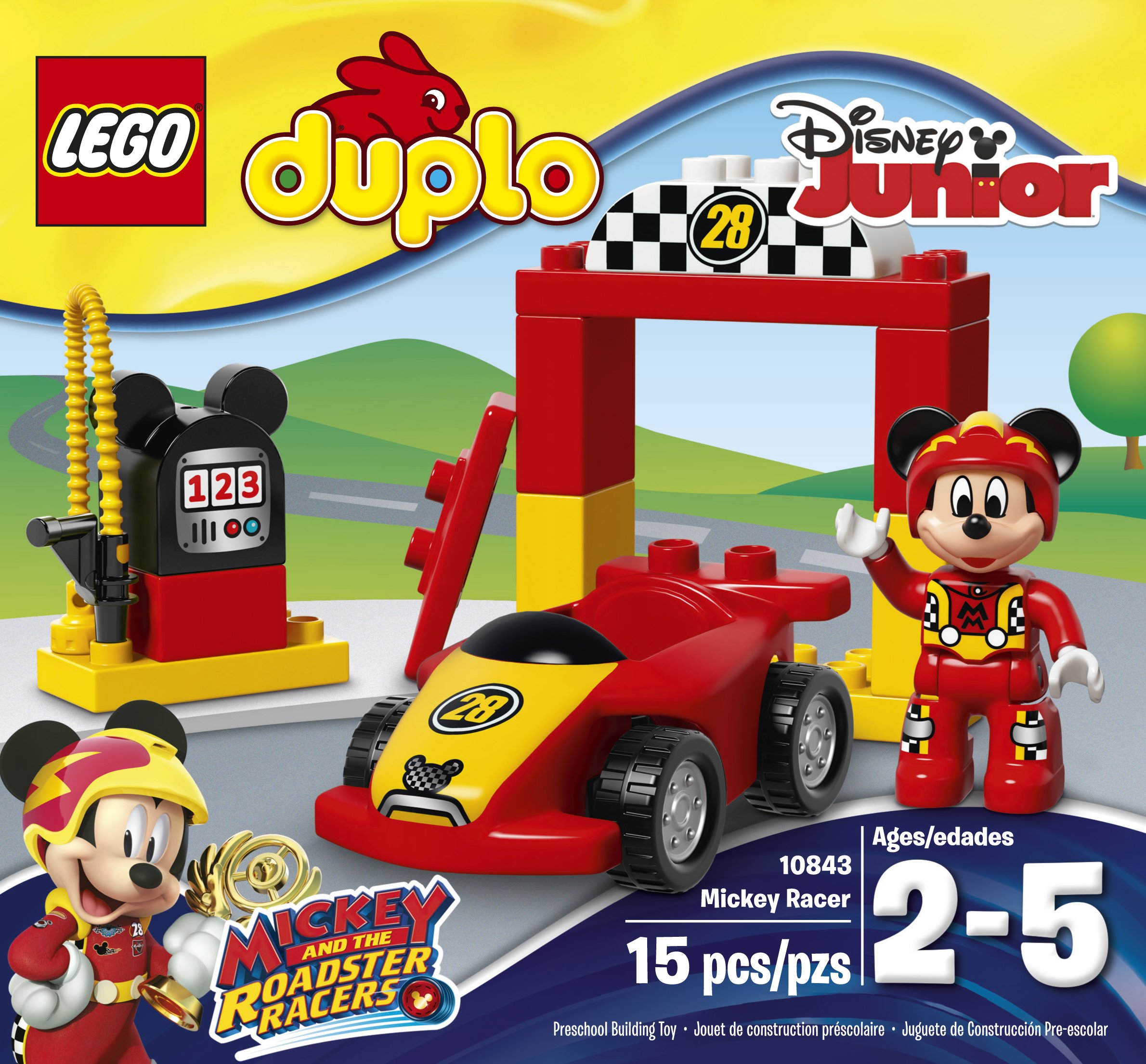 LEGO DUPLO Brand Disney 6174752 Mickey Racer 10843 Building Kit (15 Piece)