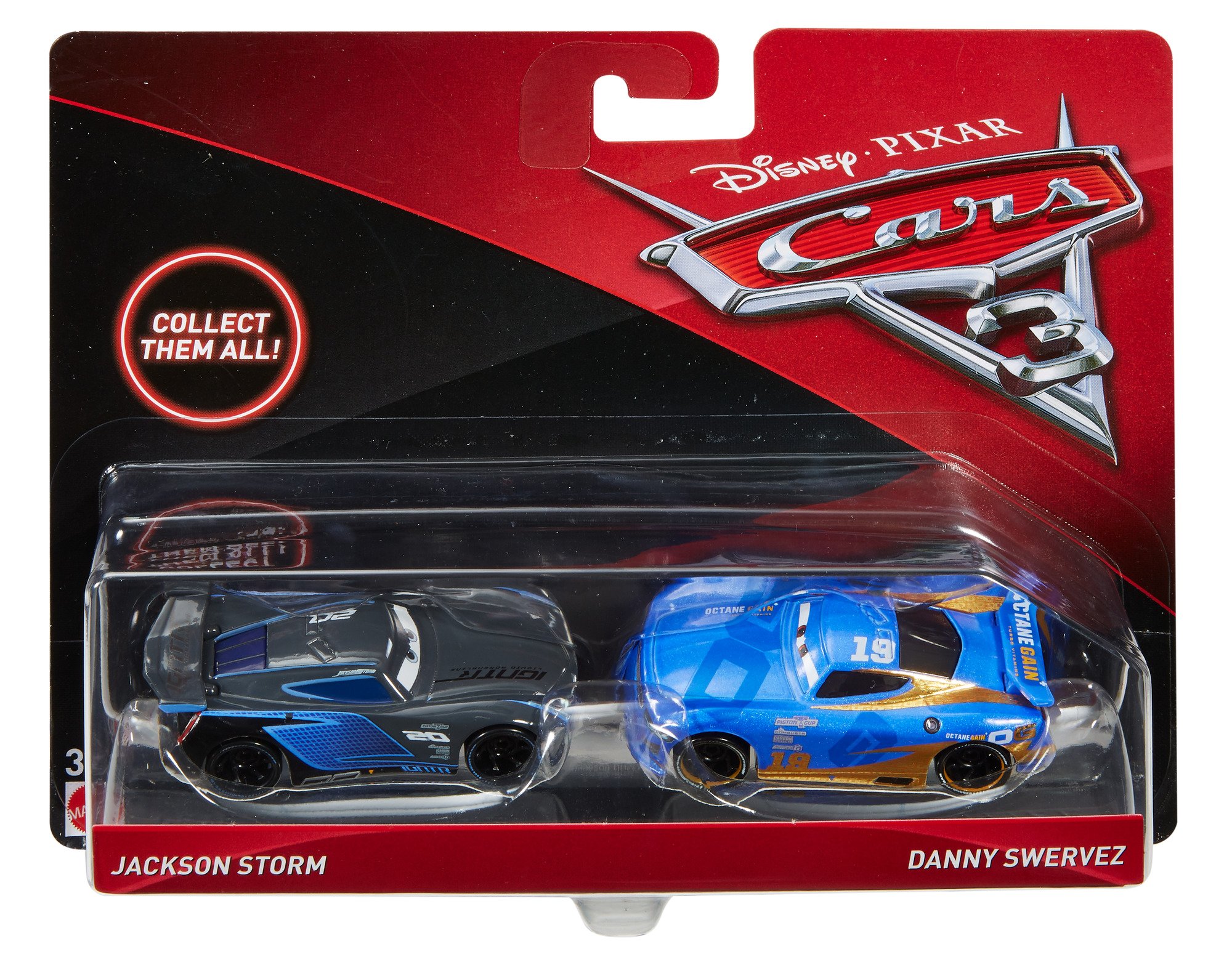 Disney Pixar Cars 3 Jackson Storm & Danny Swervez Die-Cast 2-Pack