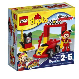 lego duplo brand disney 6174752 mickey racer 10843 building kit (15 piece)