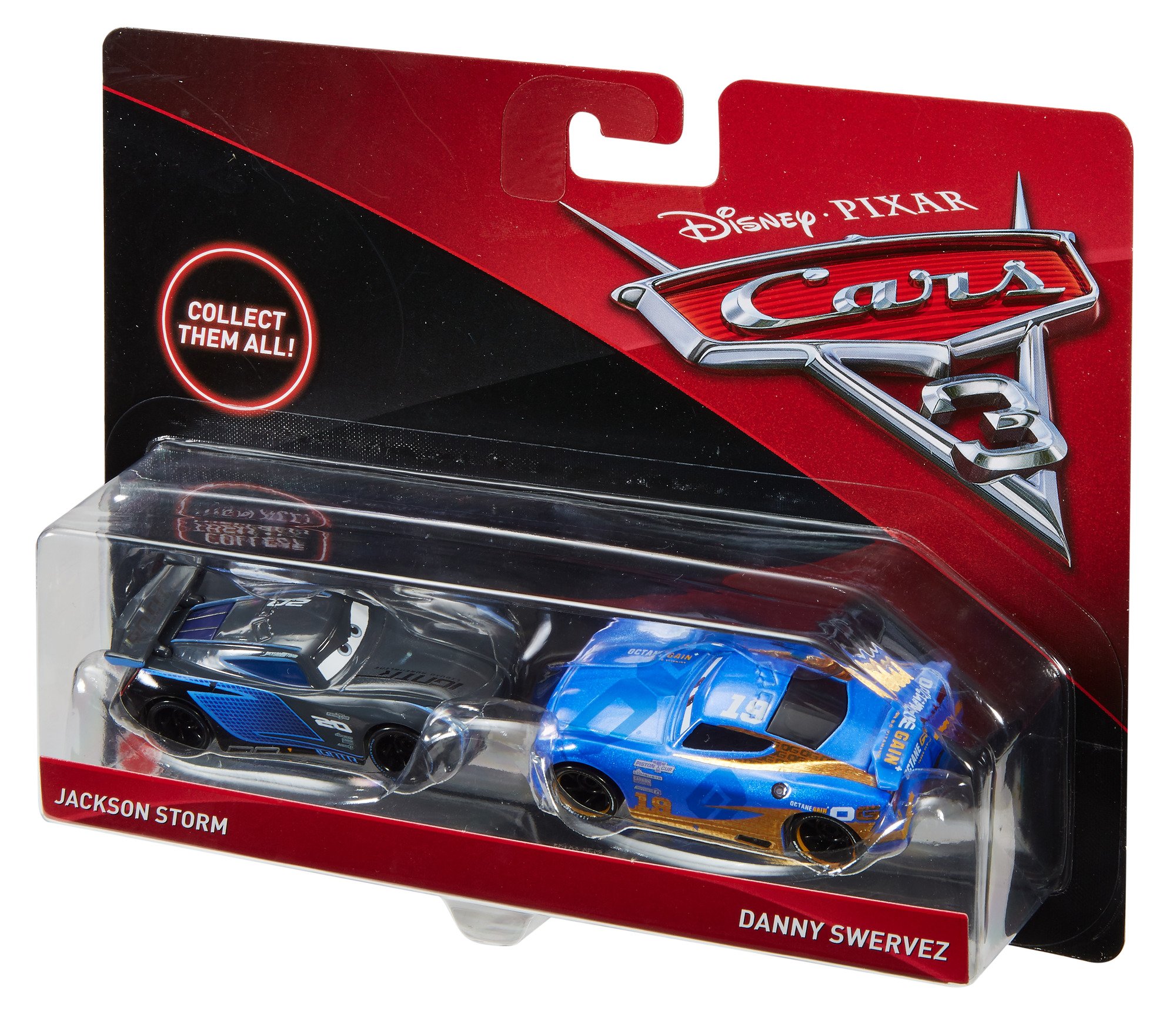 Disney Pixar Cars 3 Jackson Storm & Danny Swervez Die-Cast 2-Pack