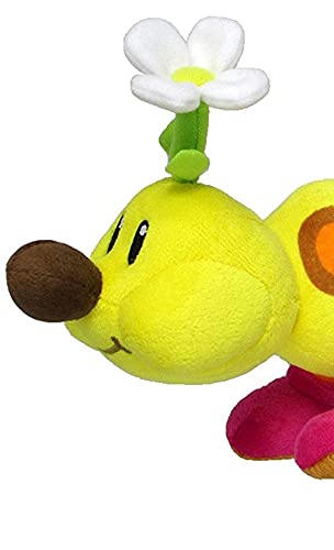 "Little Buddy Super Mario Bros. All Star Collection Stuffed Plush 1593 Wiggler/Hanacha Toy, 13""", multi-colored