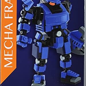 MyBuild Mecha Frame Keiji 5005 - Blue Robot Armor Mech Suit, Sci-Fi Building Bricks Mech Building Kit