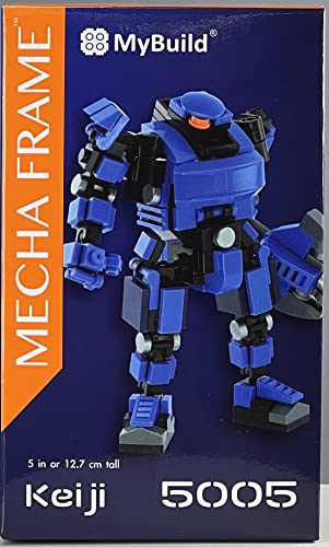 MyBuild Mecha Frame Keiji 5005 - Blue Robot Armor Mech Suit, Sci-Fi Building Bricks Mech Building Kit