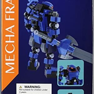 MyBuild Mecha Frame Keiji 5005 - Blue Robot Armor Mech Suit, Sci-Fi Building Bricks Mech Building Kit