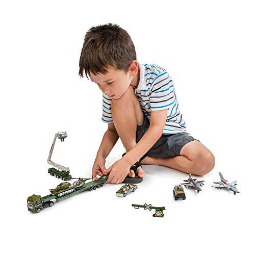 Big Daddy Die-Cast Metal Special Operations Heavy Fire Kids Toy Military Air Craft Play Set Over 40 Pieces Included in This Imaginary War Zone