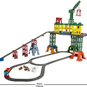 Thomas & Friends Toy Train Set, Super Station, Extra Large Race Track with Motorized Thomas, Diecast Percy & MINIS James for Ages 3+ Years