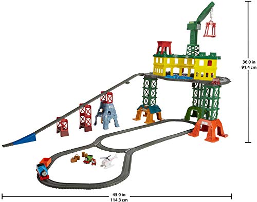 Thomas & Friends Toy Train Set, Super Station, Extra Large Race Track with Motorized Thomas, Diecast Percy & MINIS James for Ages 3+ Years