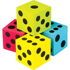 teacher created resources (20810) colorful jumbo dice 4-pack