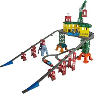 Thomas & Friends Toy Train Set, Super Station, Extra Large Race Track with Motorized Thomas, Diecast Percy & MINIS James for Ages 3+ Years