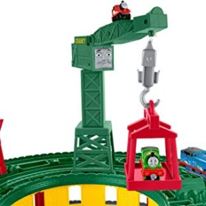 Thomas & Friends Toy Train Set, Super Station, Extra Large Race Track with Motorized Thomas, Diecast Percy & MINIS James for Ages 3+ Years