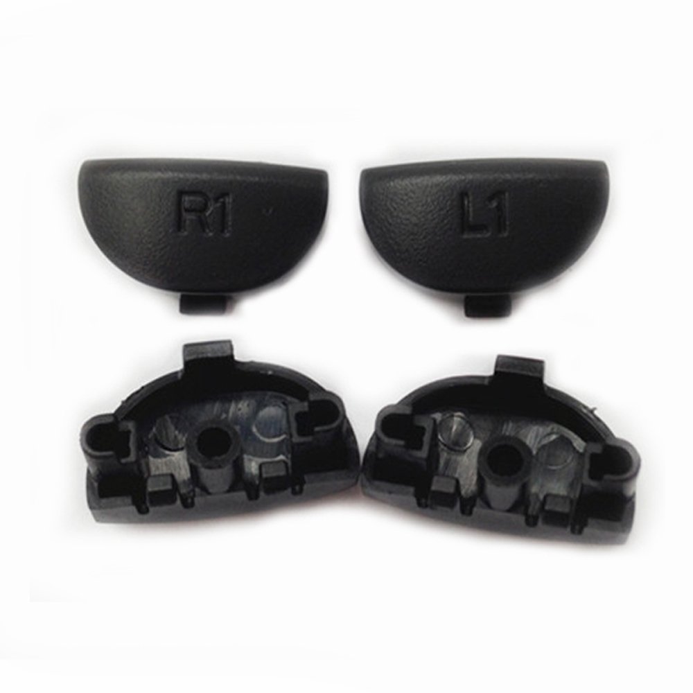 Ambertown 4 Set L1 R1 L2 R2 Trigger Buttons & Spring for Sony Play Station 4 PS4 JDS-001 JDS-011 for dualshock 4 JDS-001 JDS-011 Controllers Replacement Parts