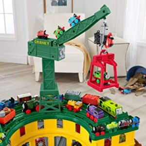 Thomas & Friends Toy Train Set, Super Station, Extra Large Race Track with Motorized Thomas, Diecast Percy & MINIS James for Ages 3+ Years