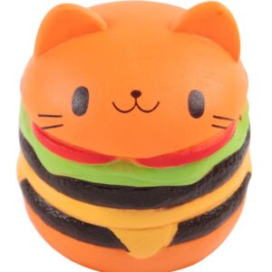 Anboor 4.5" Squishies Jumbo Slow Rising Kawaii Squishie Cat Hamburger Bread Toy