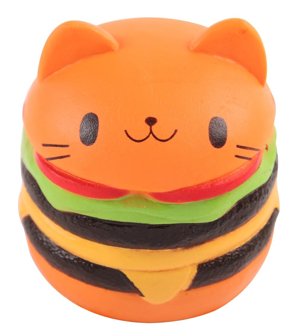 Anboor 4.5" Squishies Jumbo Slow Rising Kawaii Squishie Cat Hamburger Bread Toy