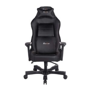 clutch chairz - ergonomic gaming chair, video game chairs, office chair, high chair and lumbar pillow for computer desk - black - shift series