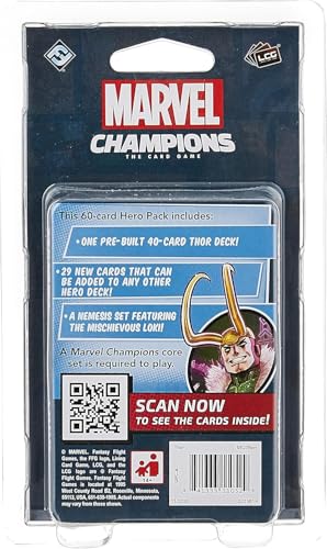 Marvel Champions The Card Game Thor HERO PACK - Superhero Strategy Game, Cooperative Game for Kids and Adults, Ages 14+, 1-4 Players, 45-90 Minute Playtime, Made by Fantasy Flight Games